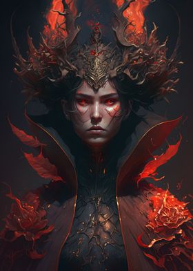 'Lilith the queen of demons' Poster by Lukasz Kobylka | Displate