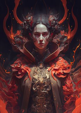 'Lilith the queen of demons' Poster by Lukasz Kobylka | Displate