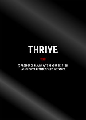 'thrive' Poster by Bestselling Displate Poster | Displate