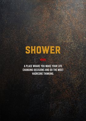 'shower' Poster by Greatest of all time Displate | Displate