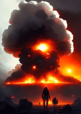 'Nuclear war' Poster by Lukasz Kobylka | Displate