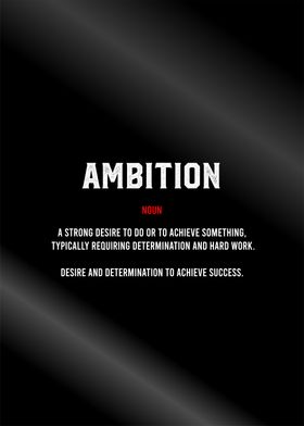 'ambition' Poster by Bestselling Displate Poster | Displate