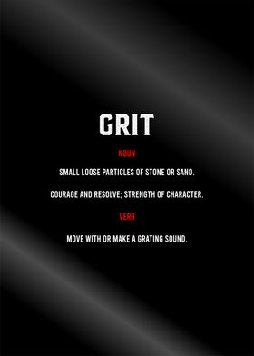 'Grit' Poster by Bestselling Displate Poster | Displate