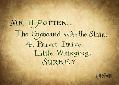 'Harry's Letter' Poster by Wizarding World | Displate