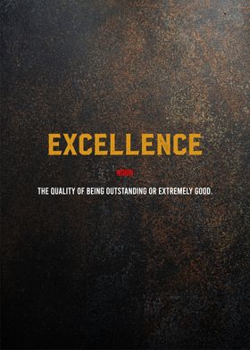 'exellence' Poster by Greatest of all time Displate | Displate