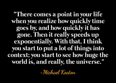 'Michael Keaton Quote ' Poster by KAZE | Displate