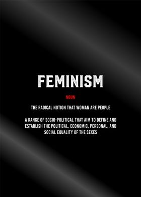 'feminism definition poster' Poster by Bestselling Displate Poster ...