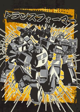 'Transformers Group' Poster by Transformers | Displate