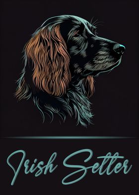 'Irish Setter' Poster by Artistic Paradigms | Displate