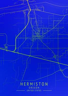 'Hermiston Oregon USA City ' Poster by Gigi Bgm | Displate