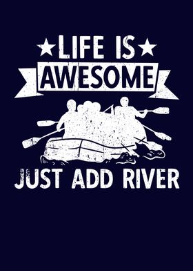 'Funny River Rafting' Poster by MzumO | Displate