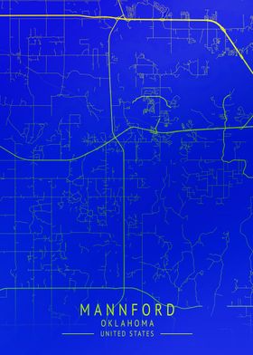 ' Mannford Oklahoma USA Cit' Poster by Gigi Bgm | Displate