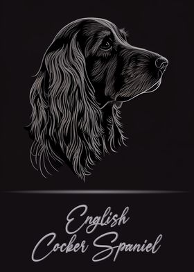 'English Cocker Spaniel' Poster by Artistic Paradigms | Displate