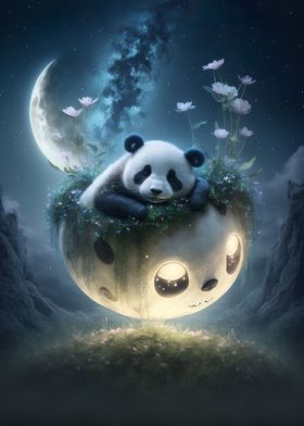 'Panda Dreams' Poster by Ilyrin | Displate