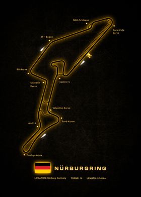 'Nurburgring ' Poster by Faissal Thomas | Displate