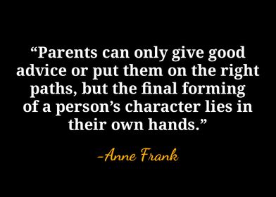 'Anne Frank Quote ' Poster by KAZE | Displate