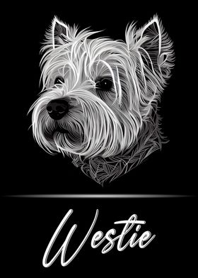 'Westie' Poster by Artistic Paradigms | Displate