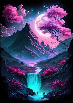 Cherry Blossom Japan Art Poster By Jay Displate Cherry Blossom Japan Art Poster By Jay Displate
