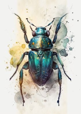 'Insect Watercolor' Poster by Usama Design | Displate