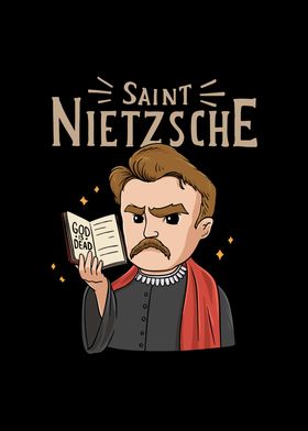 'Saint Nietzsche Philosophy' Poster by Michael | Displate