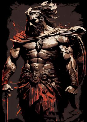 'The Legendary Warrior' Poster by GoodLifeImages | Displate