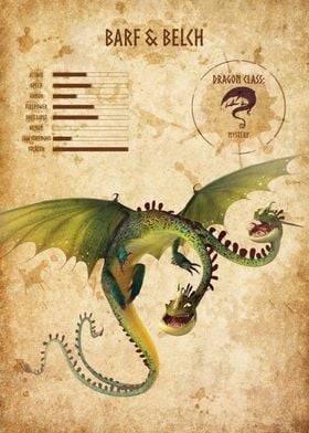 'Barf and Belch' Poster by How To Train Your Dragon | Displate
