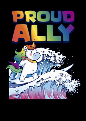 'Proud Ally' Poster by CatRobot | Displate