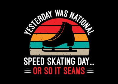 'Ice Speed Skating' Poster by Sebastian Wünsche | Displate