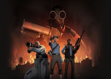 'Offensive Group' Poster by Team Fortress 2 | Displate