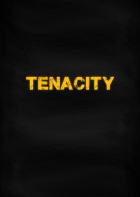'Tenacity Motivation Word' Poster by dkDesign | Displate