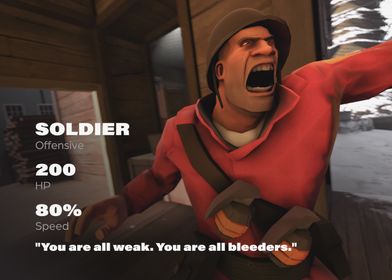 'Soldier' Poster by Team Fortress 2 | Displate