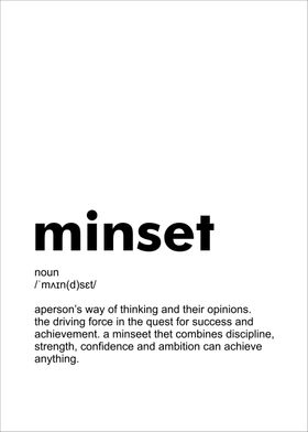 'Minset Motivational' Poster by Popular Collections | Displate