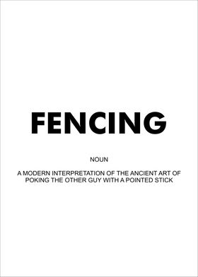 'Fencing Motivational' Poster by Popular Collections | Displate