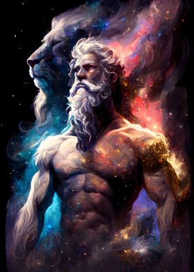 'Zeus And The Lion' Poster by GoodLifeImages | Displate