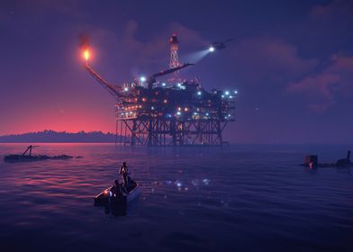 'Night Horizontal' Poster by RustGame | Displate