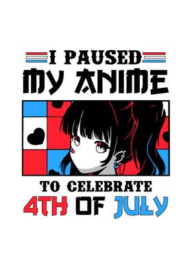 'Anime 4th of July' Poster by Sebastian Wünsche | Displate