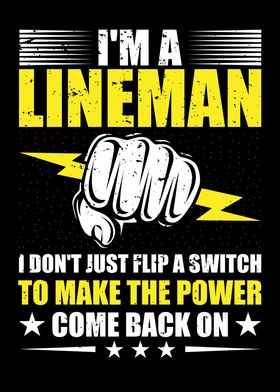 'Funny Linemen Quote' Poster by StonerPlates | Displate