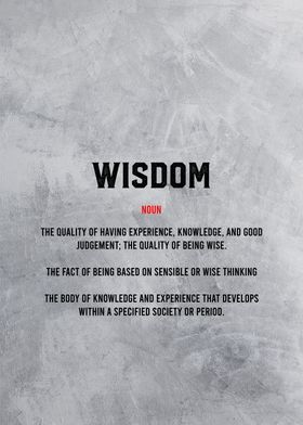 'wisdom' Poster by Bestselling Displate | Displate
