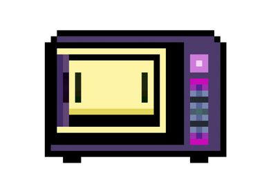 'Pixel art microwave oven c' Poster by Gianfranco Grenar | Displate