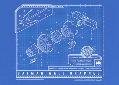 'Batman Wall Grapnel' Poster by DC Comics | Displate