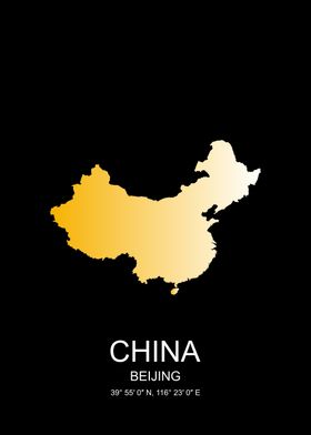 'China City Map' Poster by Popular Collections | Displate