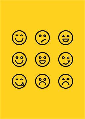 'Emoticon' Poster by Popular Collections | Displate