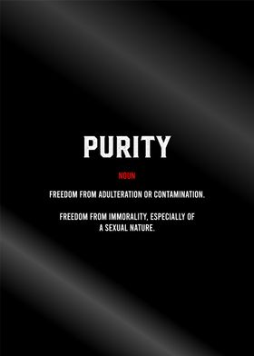 'purity definition' Poster by Bestselling Displate Poster | Displate