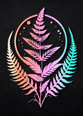 'Magic Witch Fern Colors' Poster by Ilya Danilov | Displate