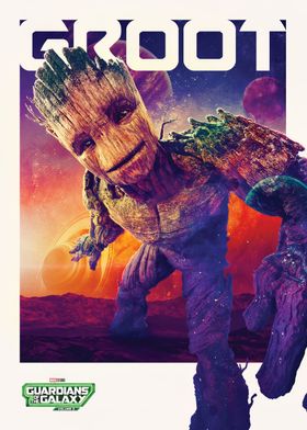 'Groot' Poster by Marvel | Displate