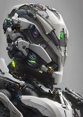 'Cyberborg Android Soldier' Poster by Luong Phat | Displate