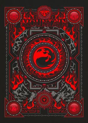 'Mountain Iconic Badge' Poster by Magic The Gathering | Displate