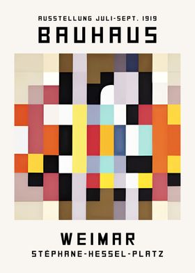 'Bauhaus Weimar Poster' Poster by HyggeStudio | Displate