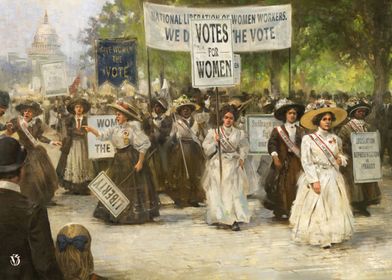 'Suffragette March' Poster by Victoria 3 | Displate