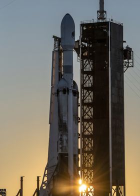 'SpaceX Falcon Heavy' Poster by Conceptual Photography | Displate